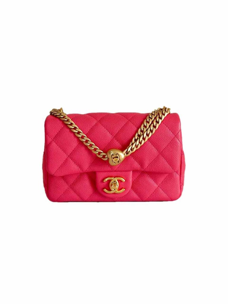 Chanel Sweetheart mini square bag blue denim | Vintage-United